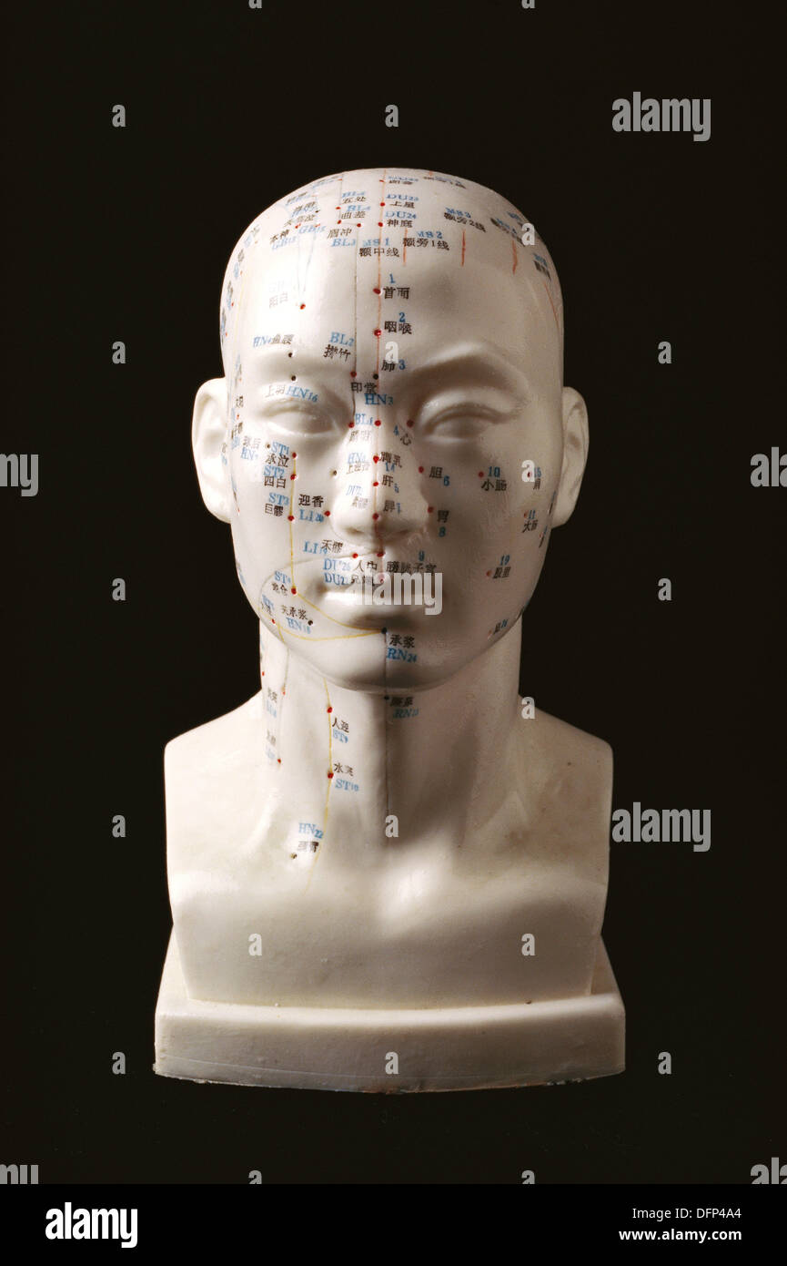 Acupuncture points head hi-res stock photography and images - Alamy
