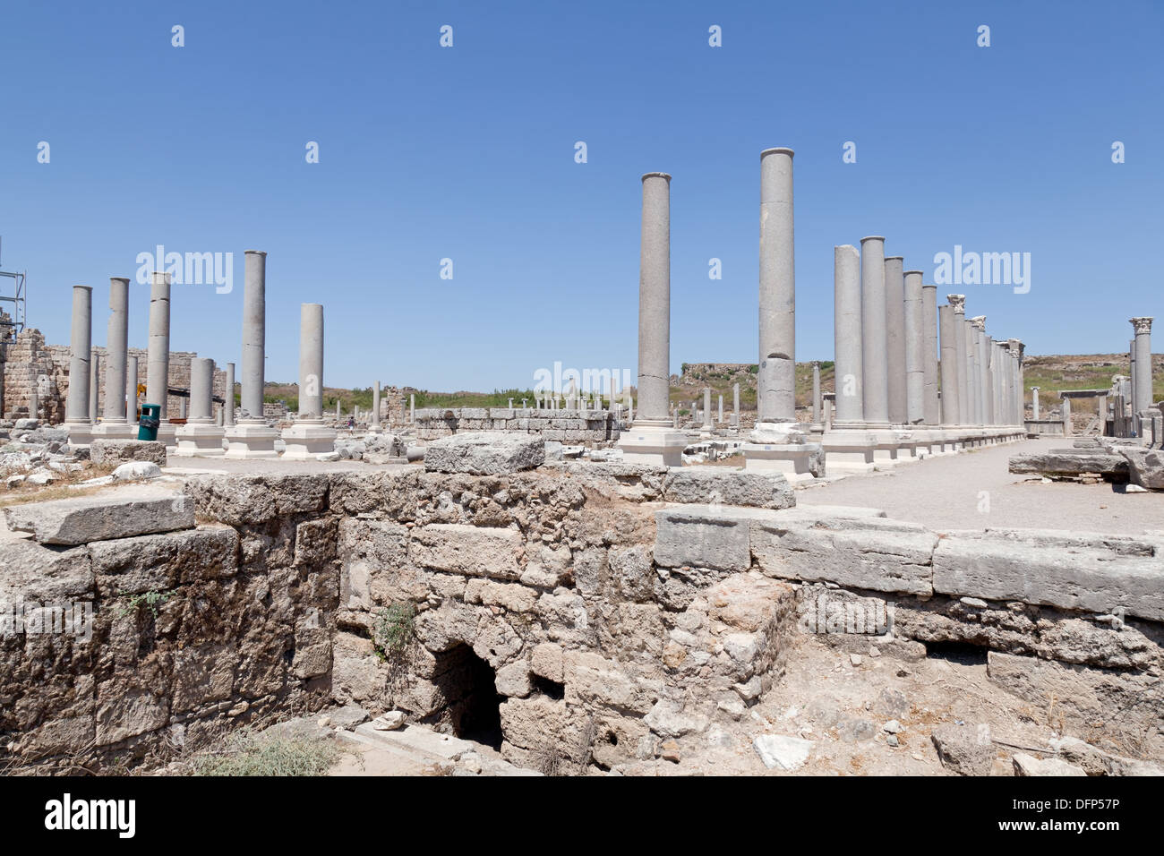 Ancient city of Perge near Antalya Turkey Stock Photo - Alamy