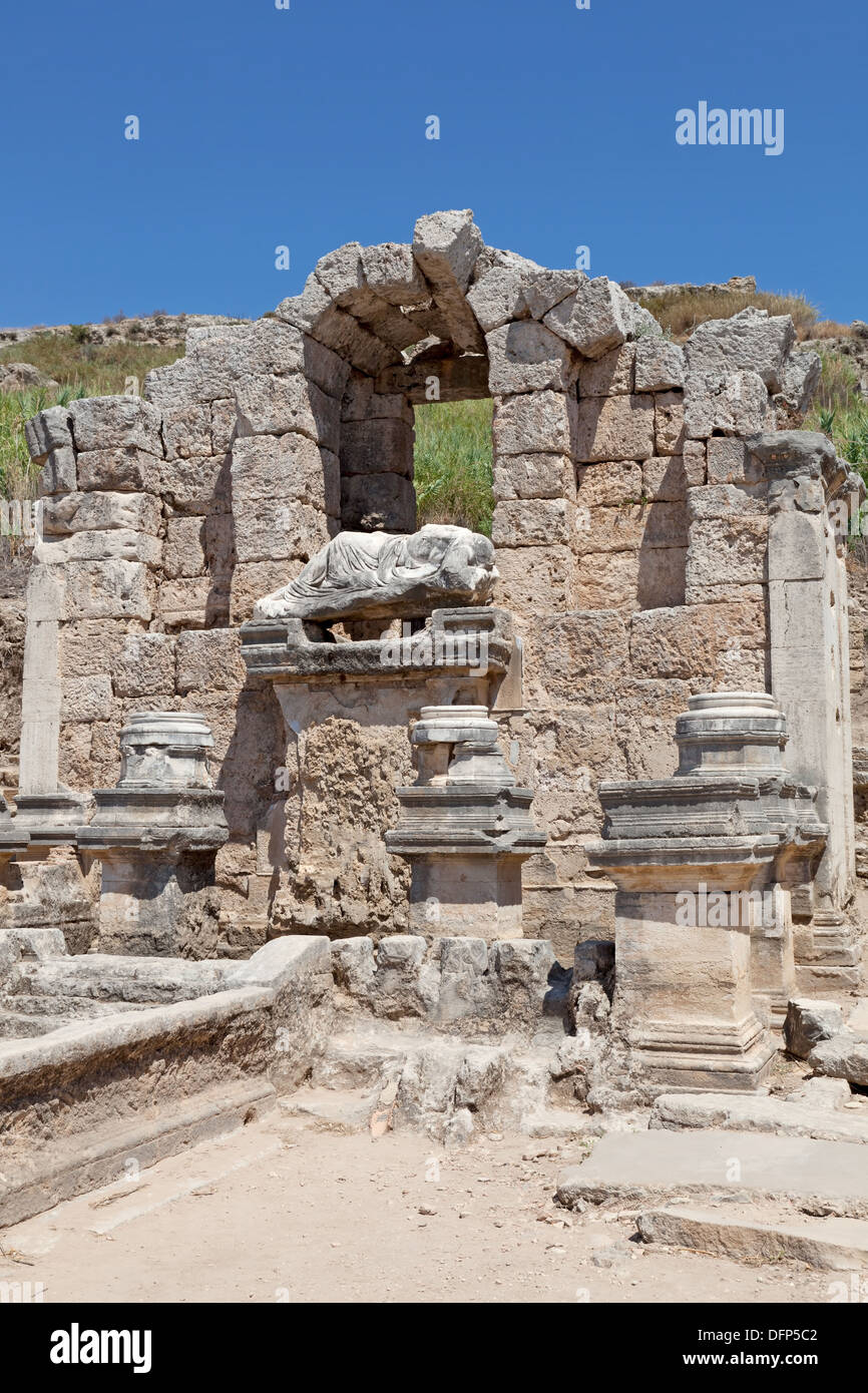 Ancient city of Perge near Antalya Turkey Stock Photo - Alamy