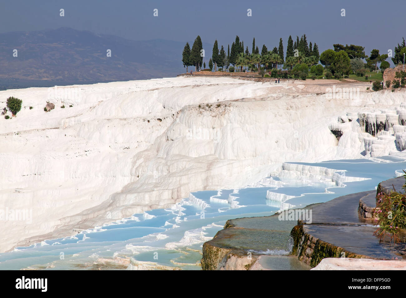 Calcium waterfalls Pamukkale Turkey Stock Photo - Alamy