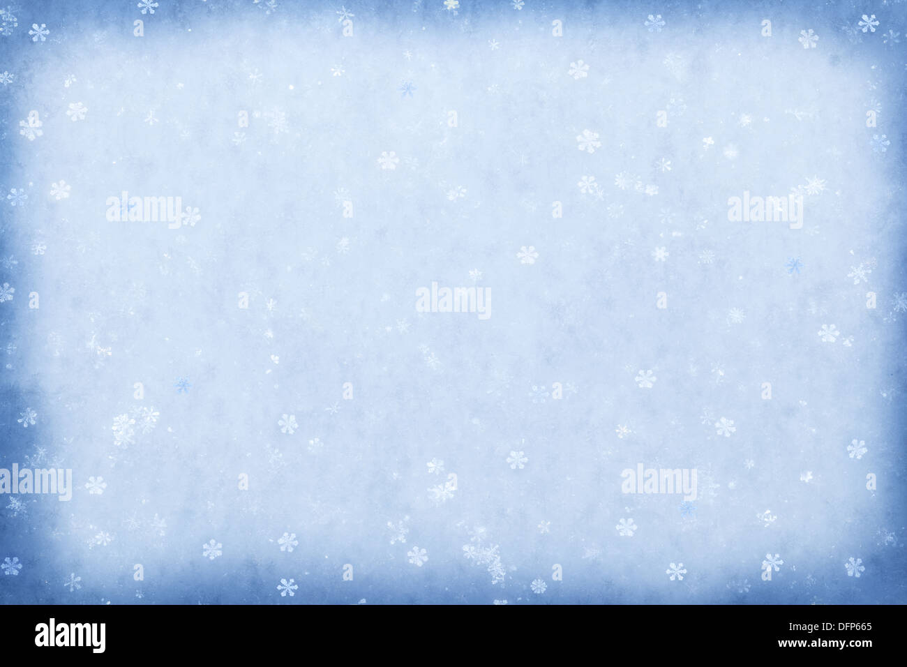 Blue sparkling snow background with white little snowflakes Stock Photo ...