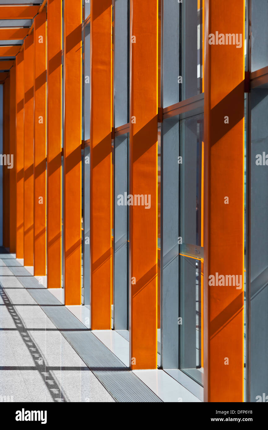 Curtain walling window detail of link bridge in Beijing Airport ...