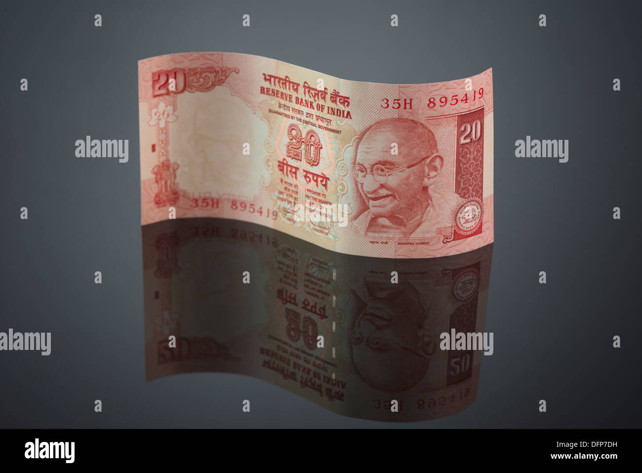 Indian twenty rupee note hi-res stock photography and images - Alamy