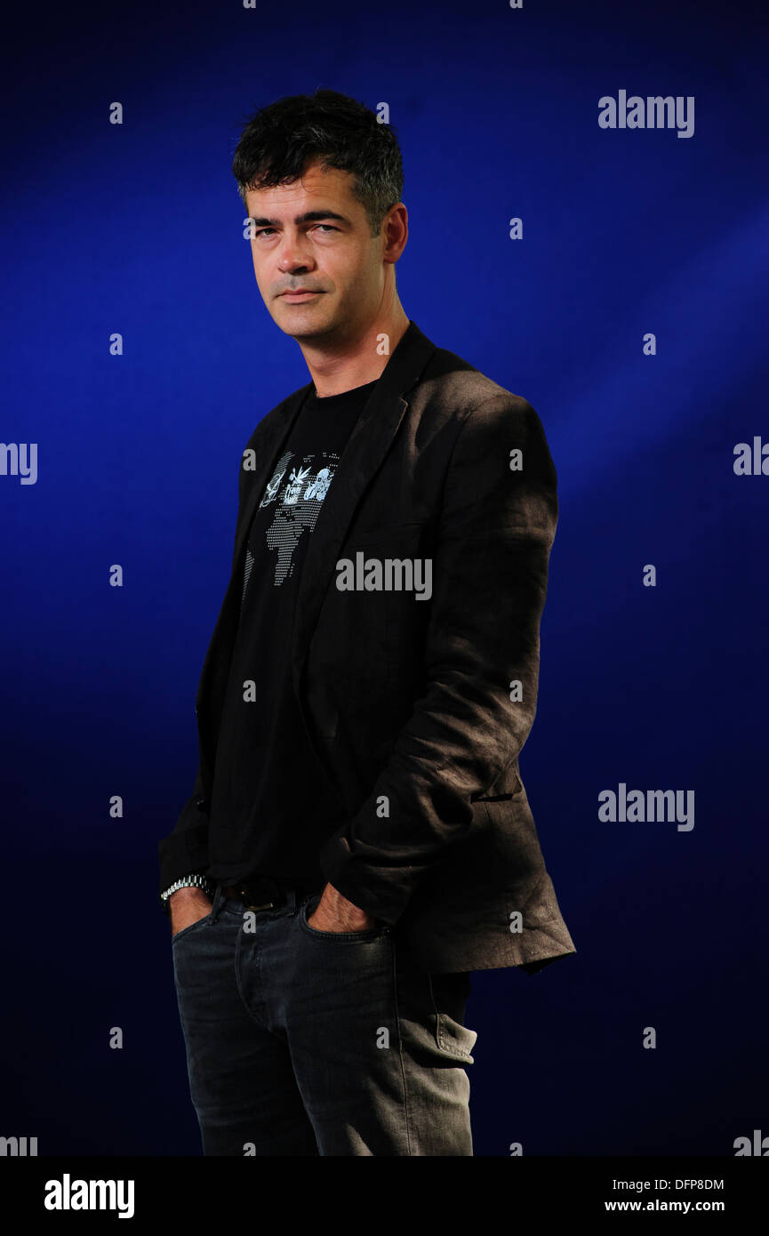 Steven Poole, British author and journalist, attending the Edinburgh ...
