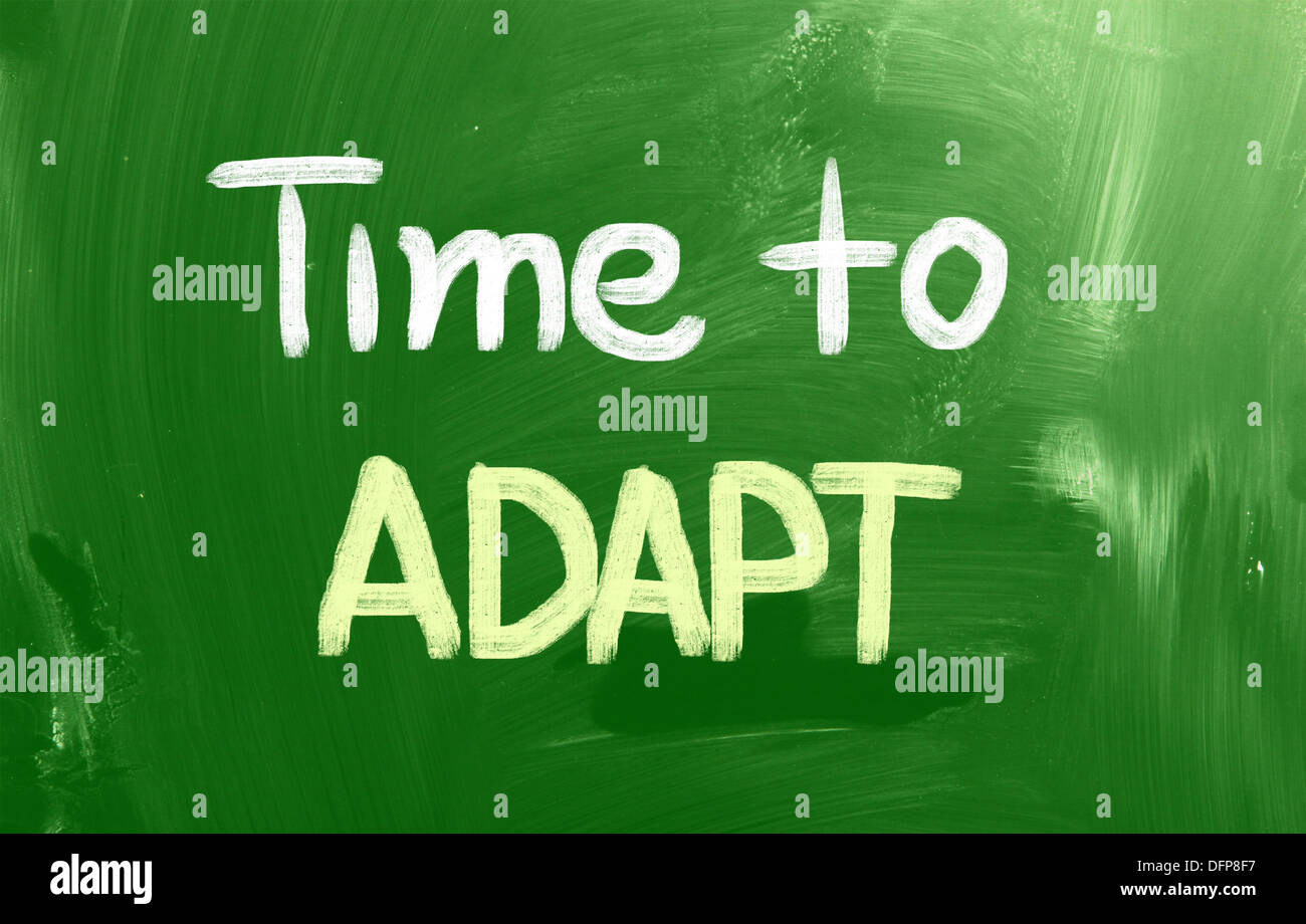 Time To Adapt Concept Stock Photo - Alamy