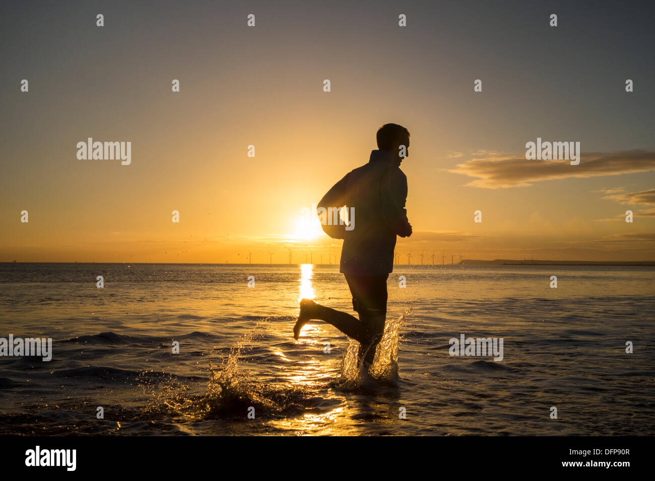 Seaton Carew near Hartlepool, north east coast of England, UK. 8th ...