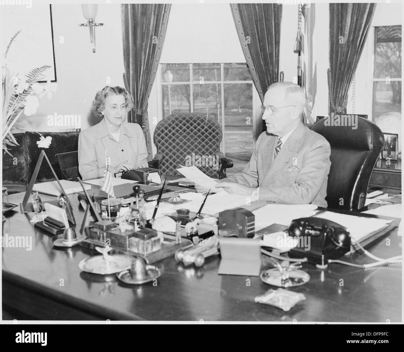 Dictating to his secretary hi-res stock photography and images - Alamy