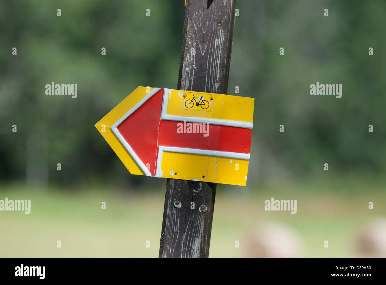 tourist mark, Czech Republic Stock Photo - Alamy
