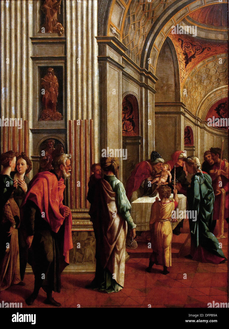 Jan van SCOREL - Darbringung Christi in Tempel - 1540 ...
