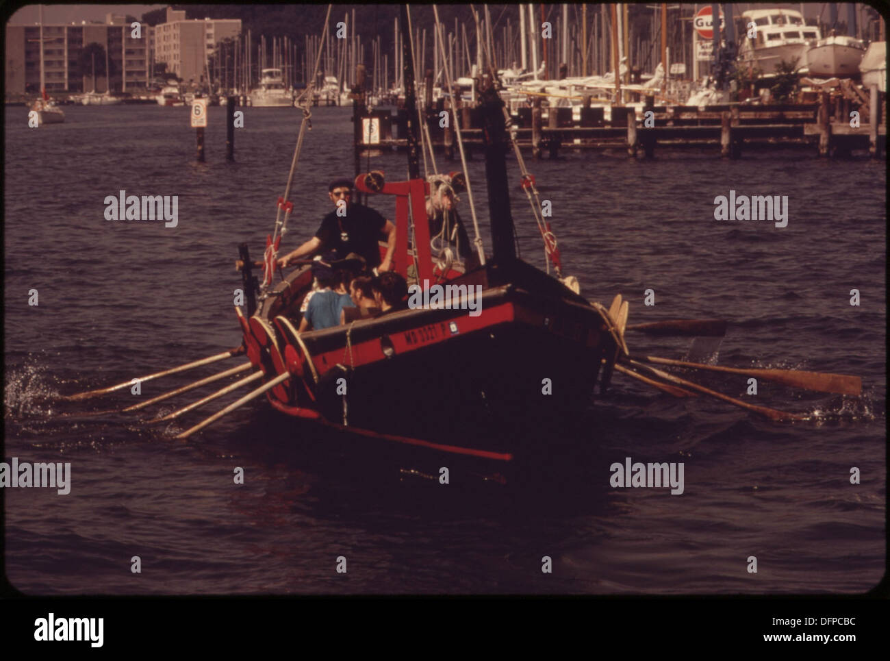 A Viking image depicted on Chesapeake Bay, representing the historical ...