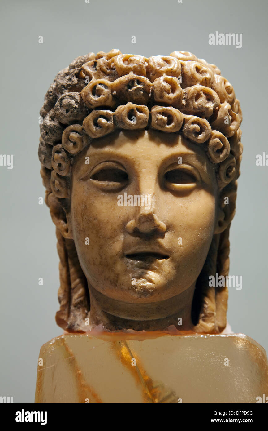 Head of Apollo in the Museo Historico Arqueologico of Almedinilla ...