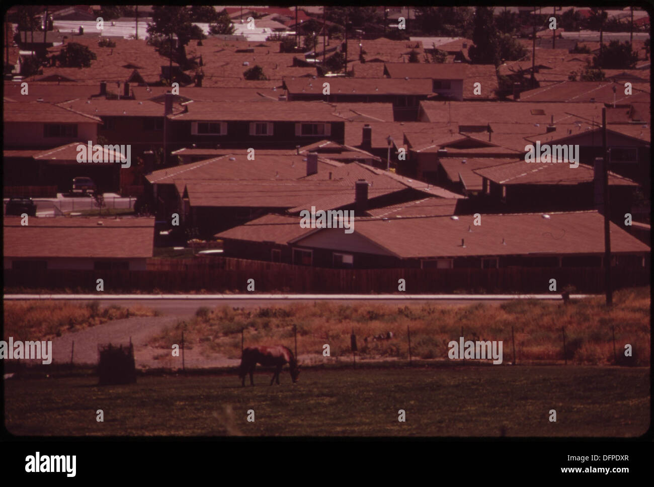 A suburban area in Reno, Nevada, showcasing residential neighborhoods ...