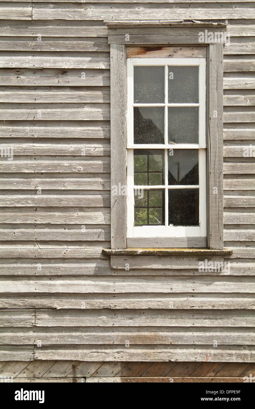 window in old weathered house Stock Photo - Alamy