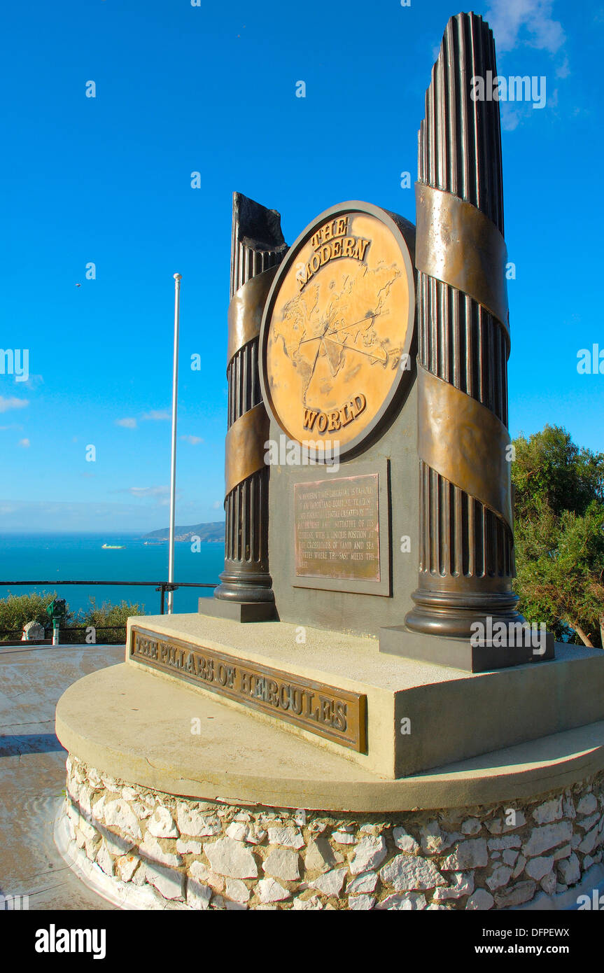 The Pillar Of Hercules Monument Gibraltar High Resolution Stock ...