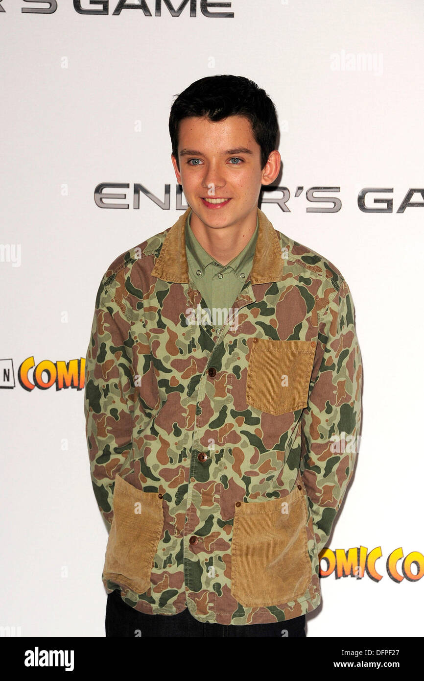 London, UK. 07th Oct, 2013. Asa Butterfield Actor attends the ENDER'S ...