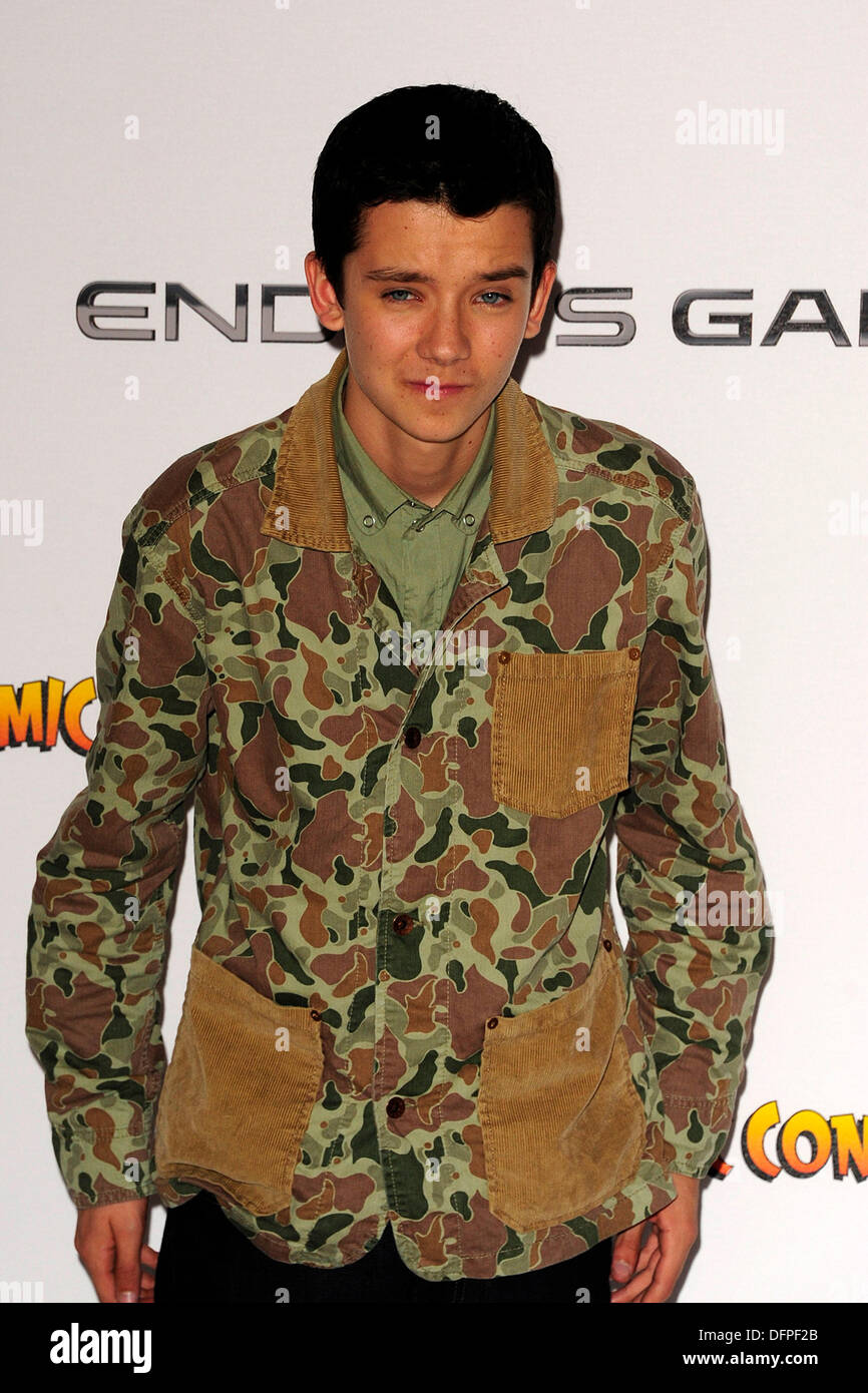 London, UK. 07th Oct, 2013. Asa Butterfield Actor attends the ENDER'S ...