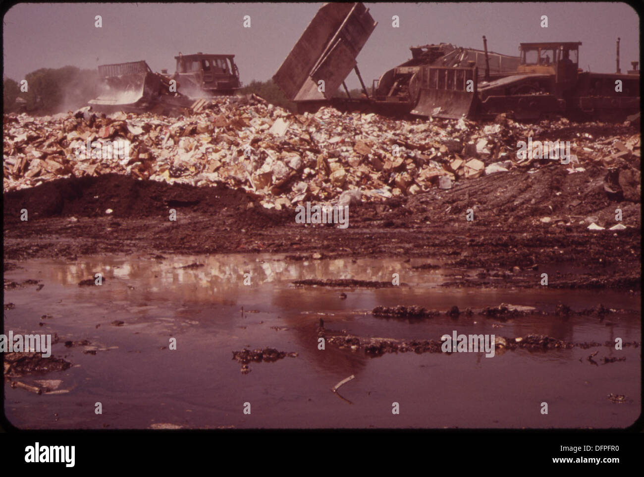 This photograph depicts the Warner Road Landfill operation located on ...