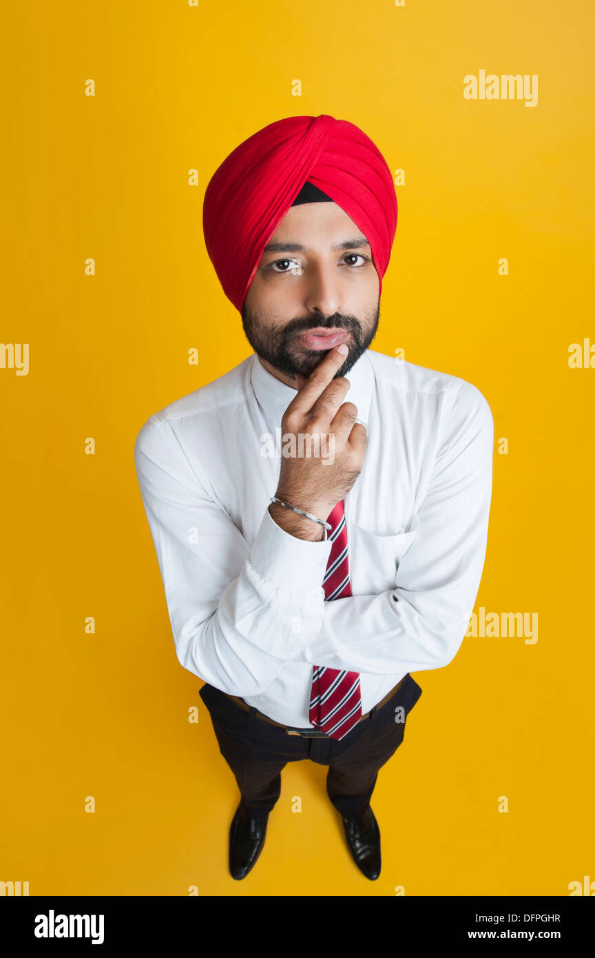 Sikh man thinking hi-res stock photography and images - Alamy