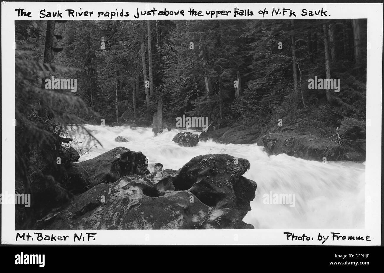 This image shows the Sauk River Rapids, located just above the Upper ...
