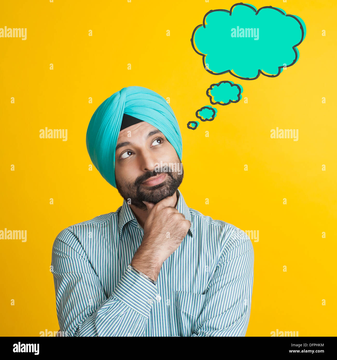 Sikh Man Thinking High Resolution Stock Photography and Images - Alamy