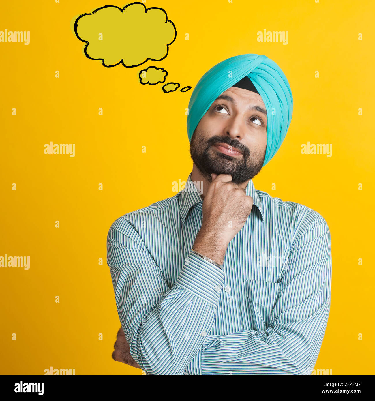Sikh Man Thinking High Resolution Stock Photography and Images - Alamy