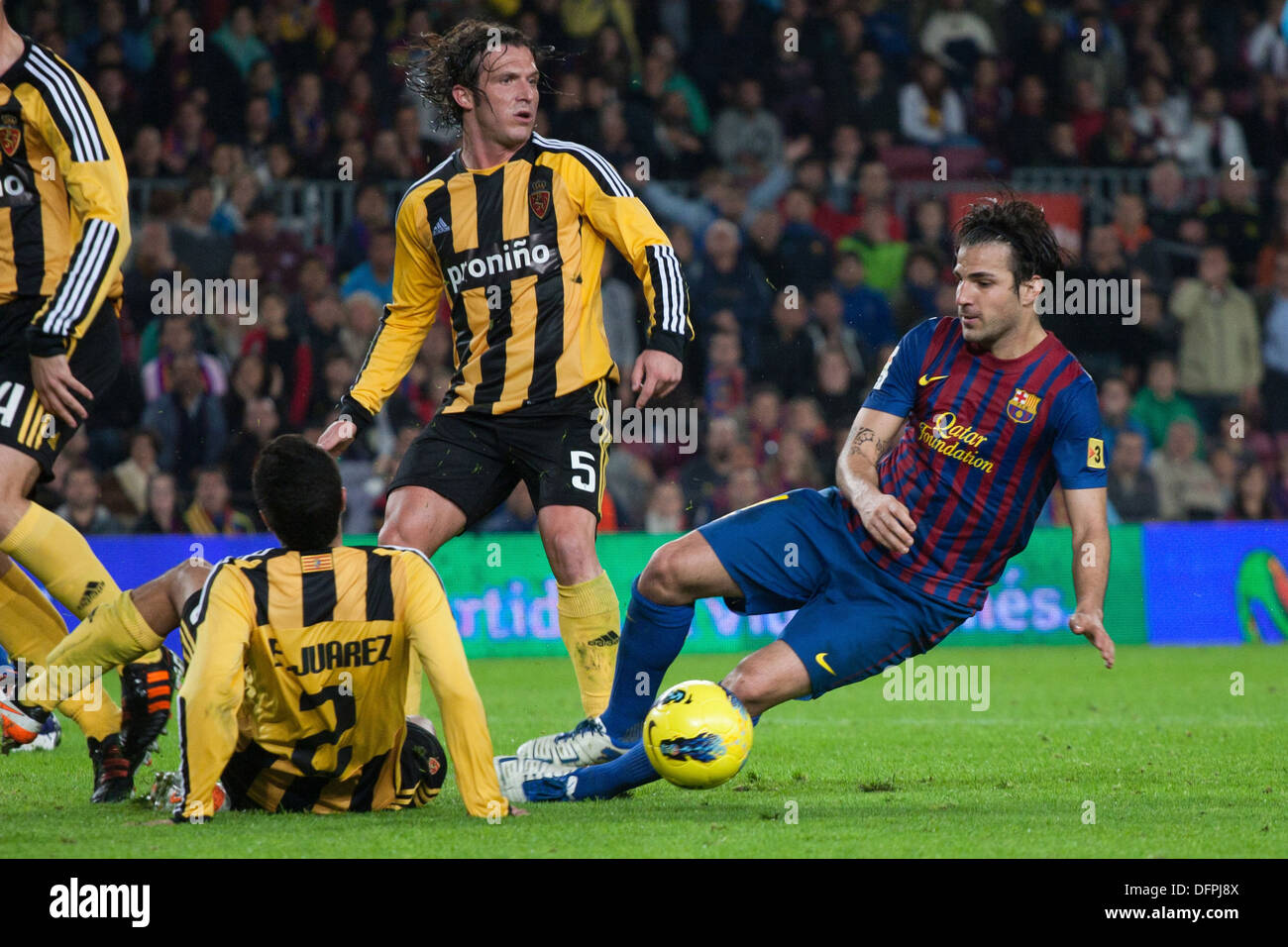 FC Barcelona - Zaragoza, Camp Nou, Barcelona, Spain Stock Photo - Alamy