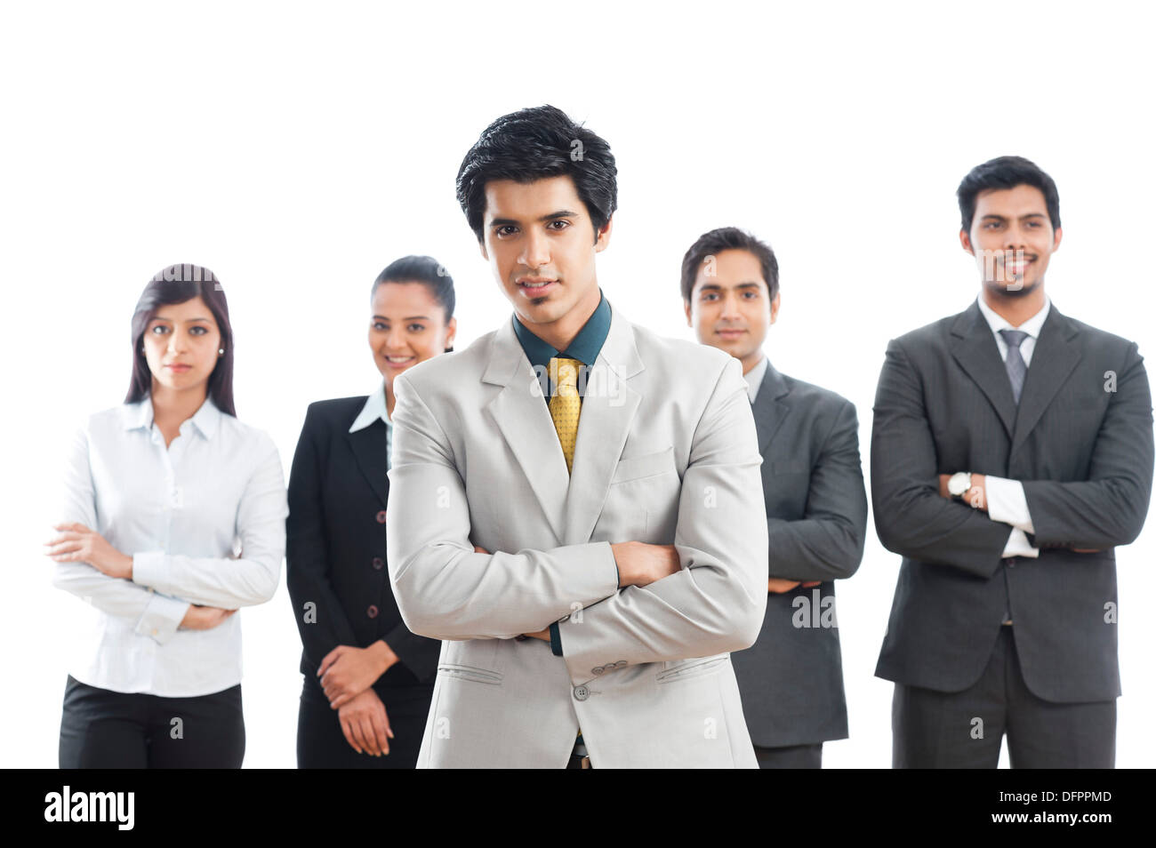 Portrait executives standing together hi-res stock photography and ...