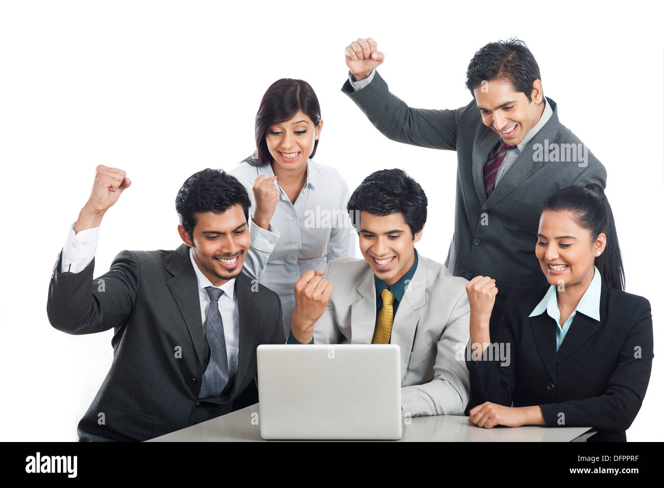 Business executives celebrating their success Stock Photo - Alamy