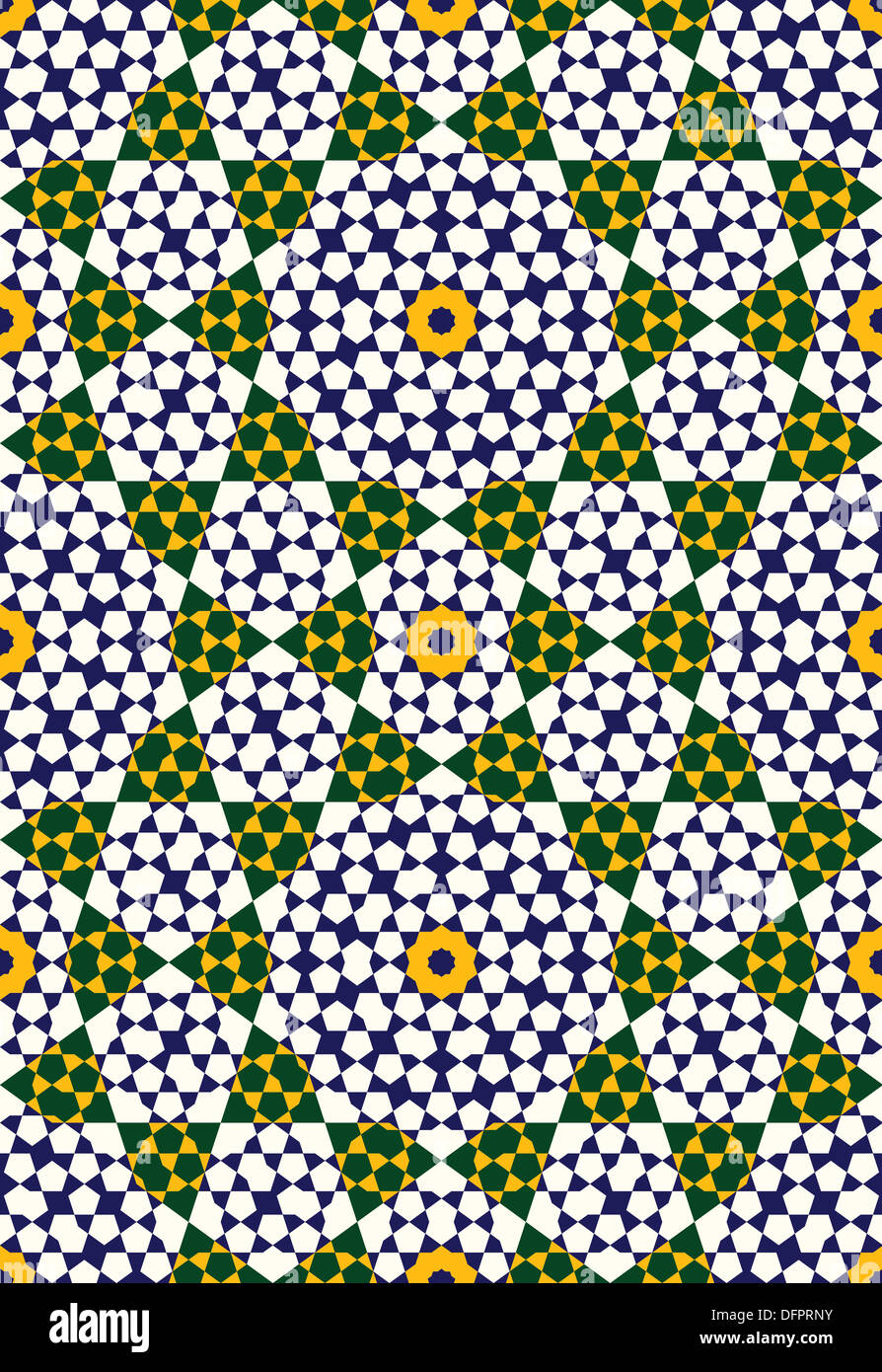 Traditional Seamless Arabic Star Geometry Pattern Stock Photo - Alamy