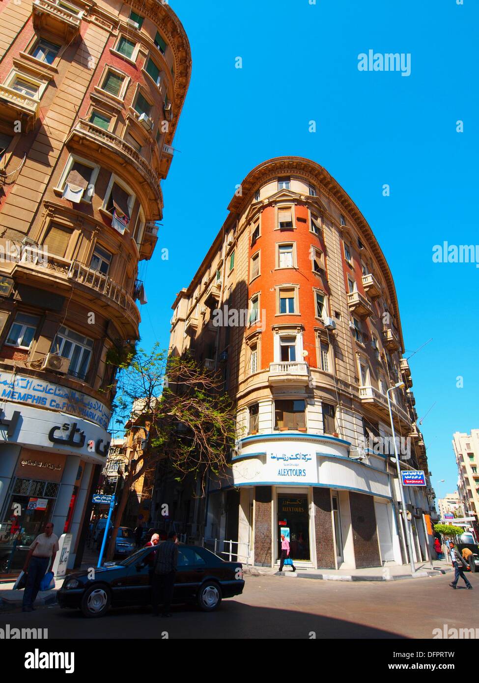Alexandria Bank, Financial district, Alexandria, Egypt Stock Photo - Alamy