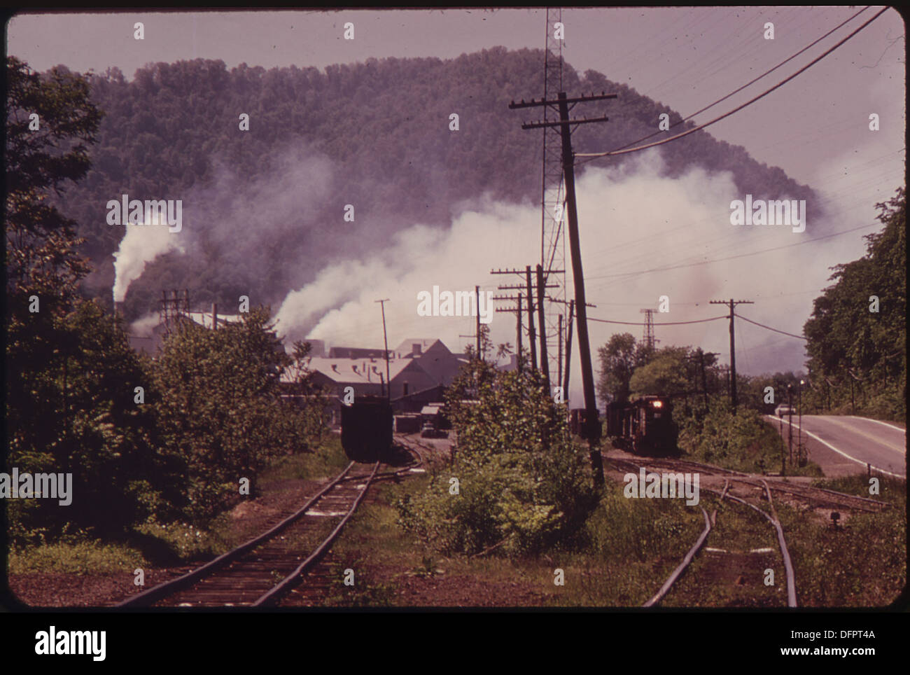 Union Carbide's Ferro Alloy Plant located in Alloy, West Virginia on U ...