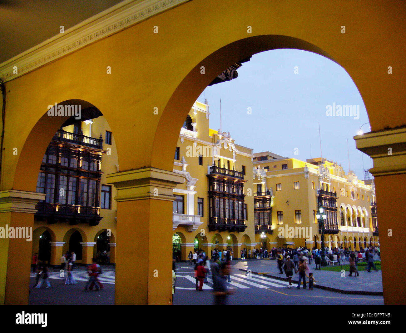Lima Illuminate Cityscape High Resolution Stock Photography and Images ...