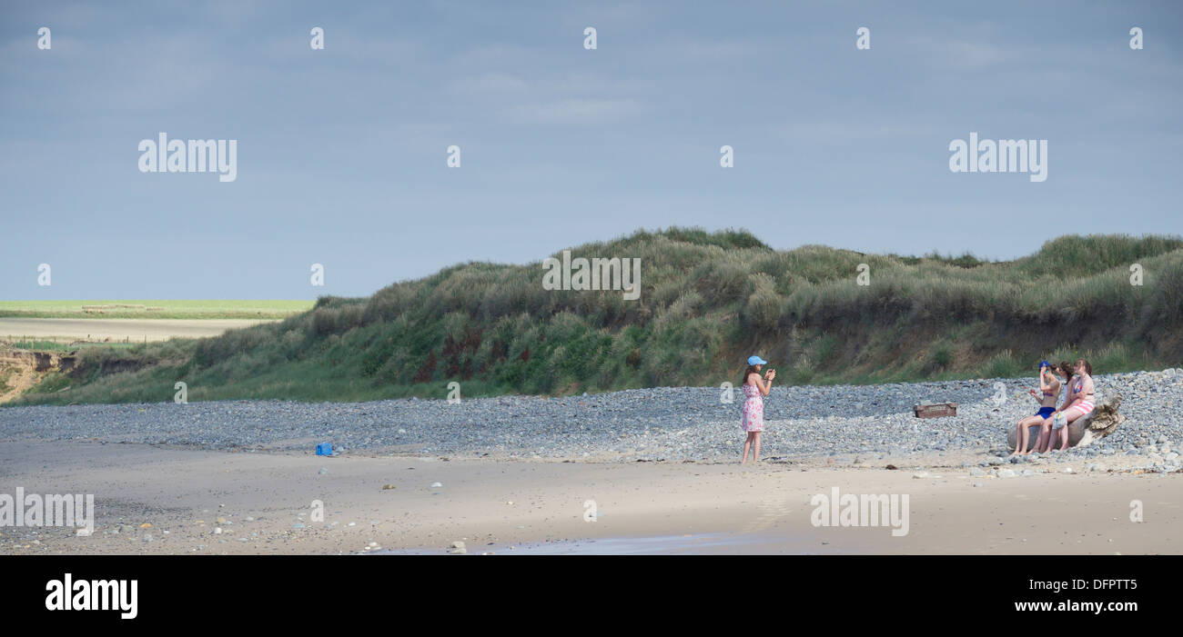 Girls day out on the beach Group photograph Stock Photo - Alamy