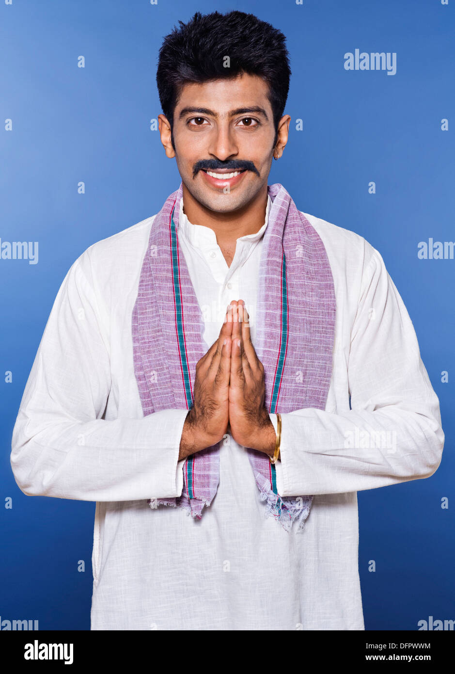 Indian man greeting hi-res stock photography and images - Alamy