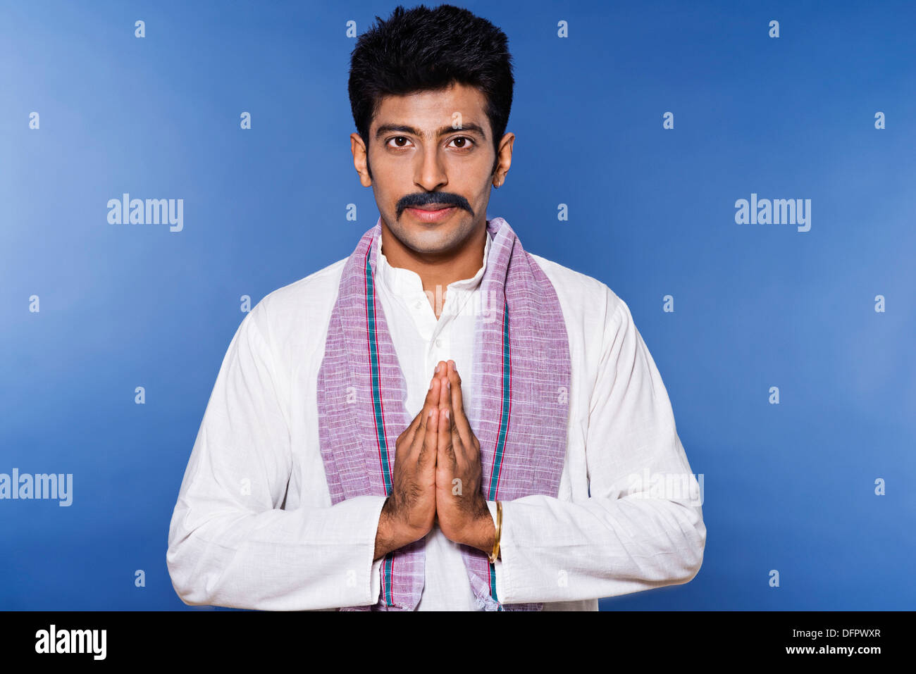 Indian man greeting hi-res stock photography and images - Alamy