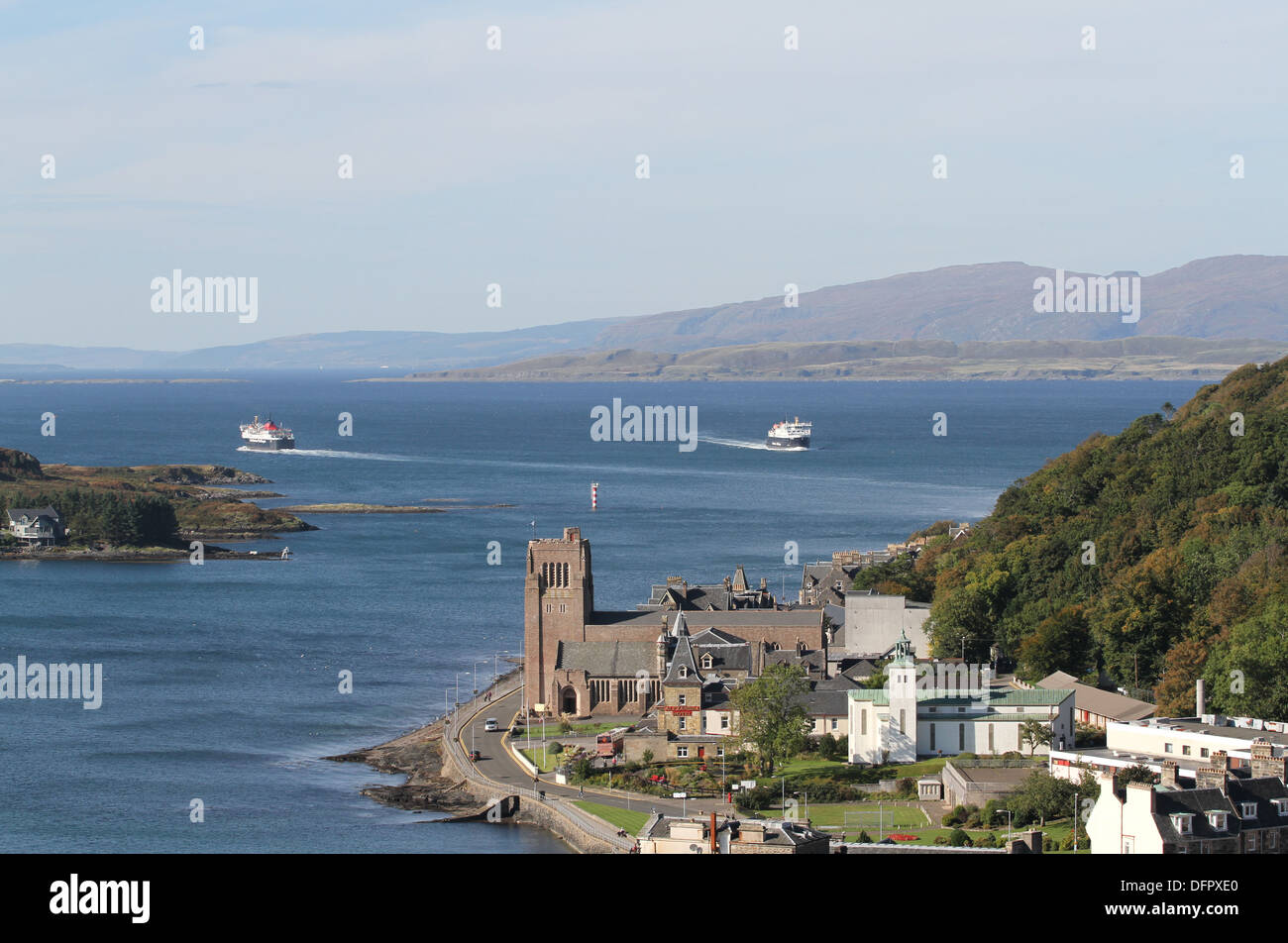 Elevated view oban harbour hi-res stock photography and images - Alamy