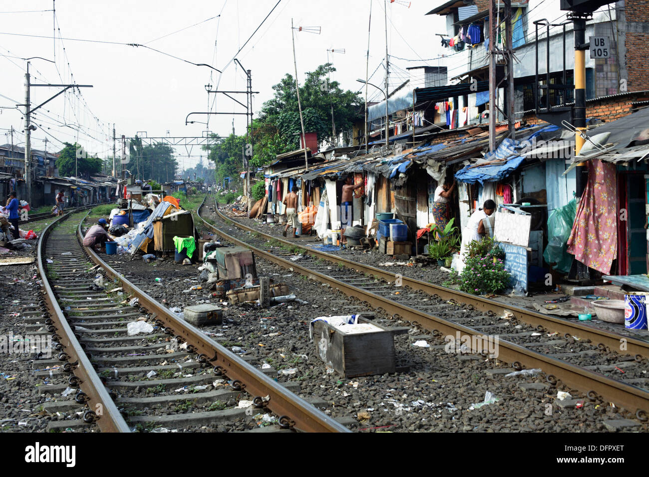 Indonesia railway poor hi-res stock photography and images - Alamy