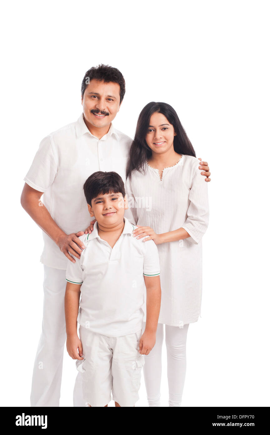 Portrait of a smiling family Stock Photo - Alamy