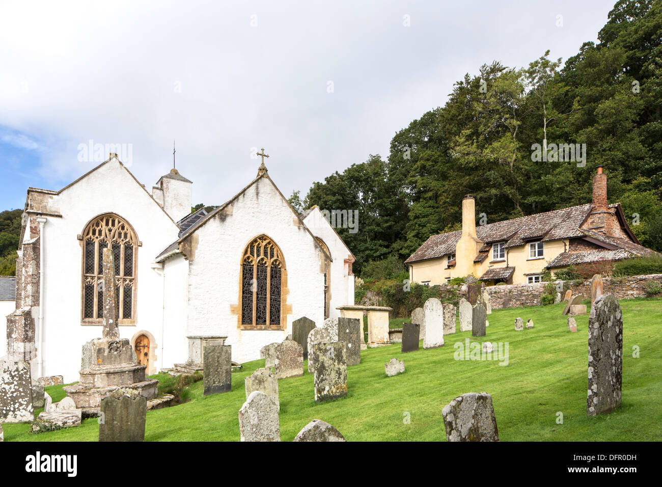 Selworthy 15th-century Church of All Saints, Exmoor National Park ...