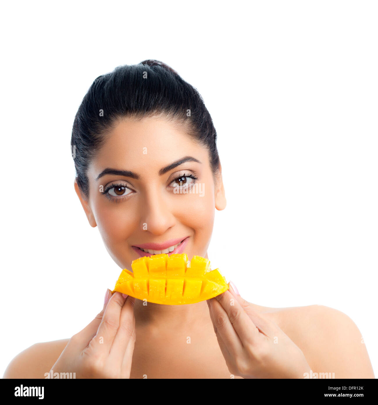 Eating mango hi-res stock photography and images - Alamy