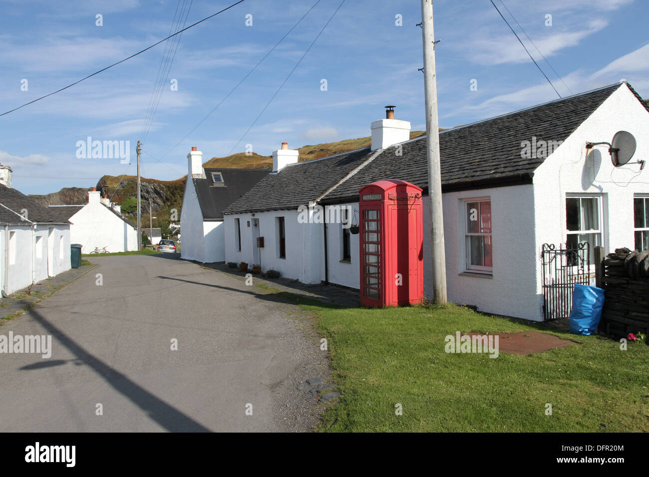 Cullipool street scene Luing Scotland September 2013 Stock Photo - Alamy