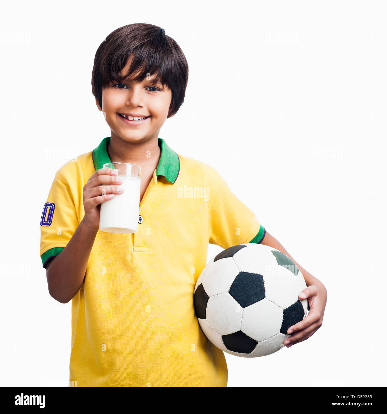 Indian child drinking milk hi-res stock photography and images - Alamy