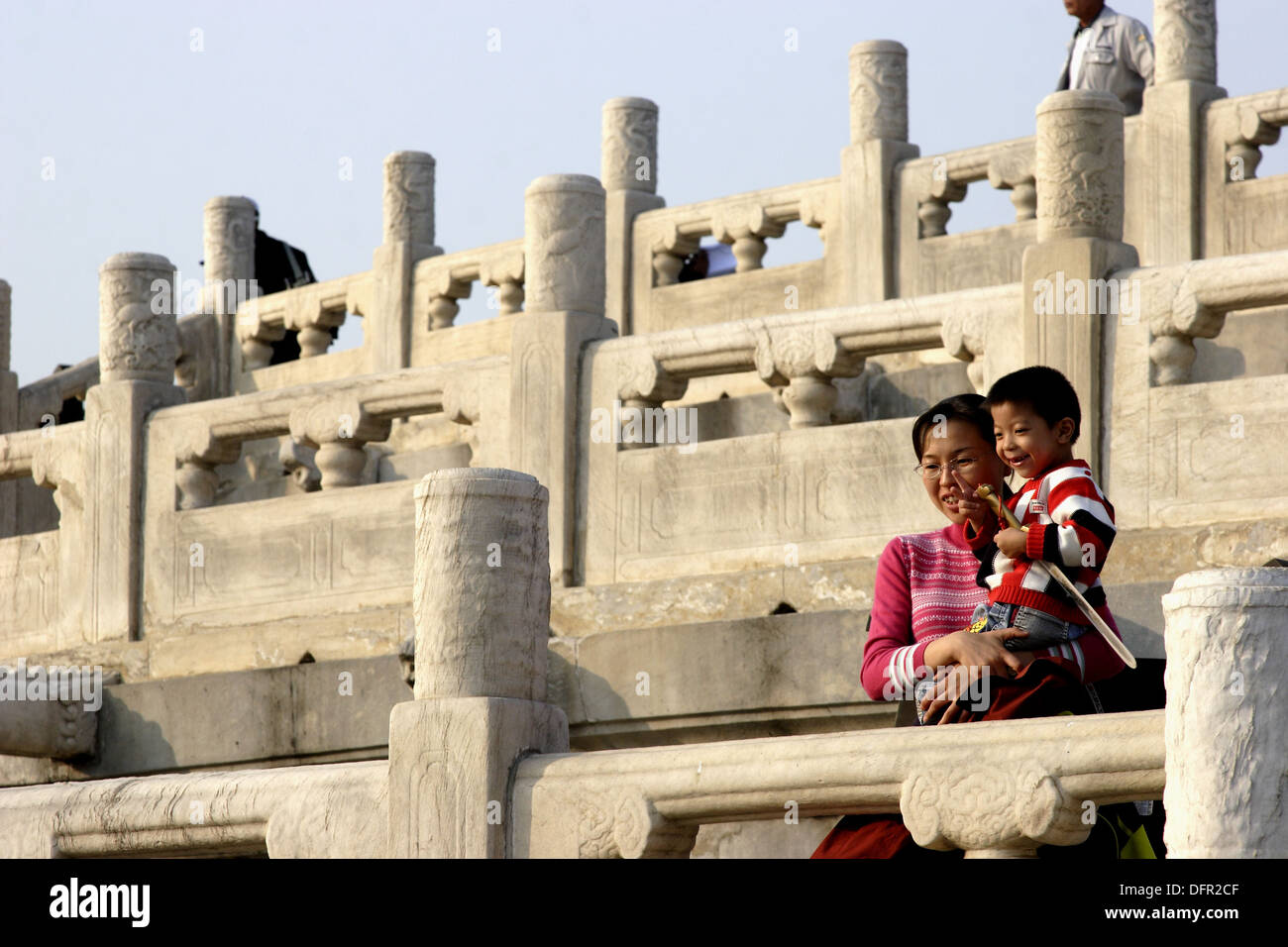 Railing in the temple of heaven in beijing hi-res stock photography and ...