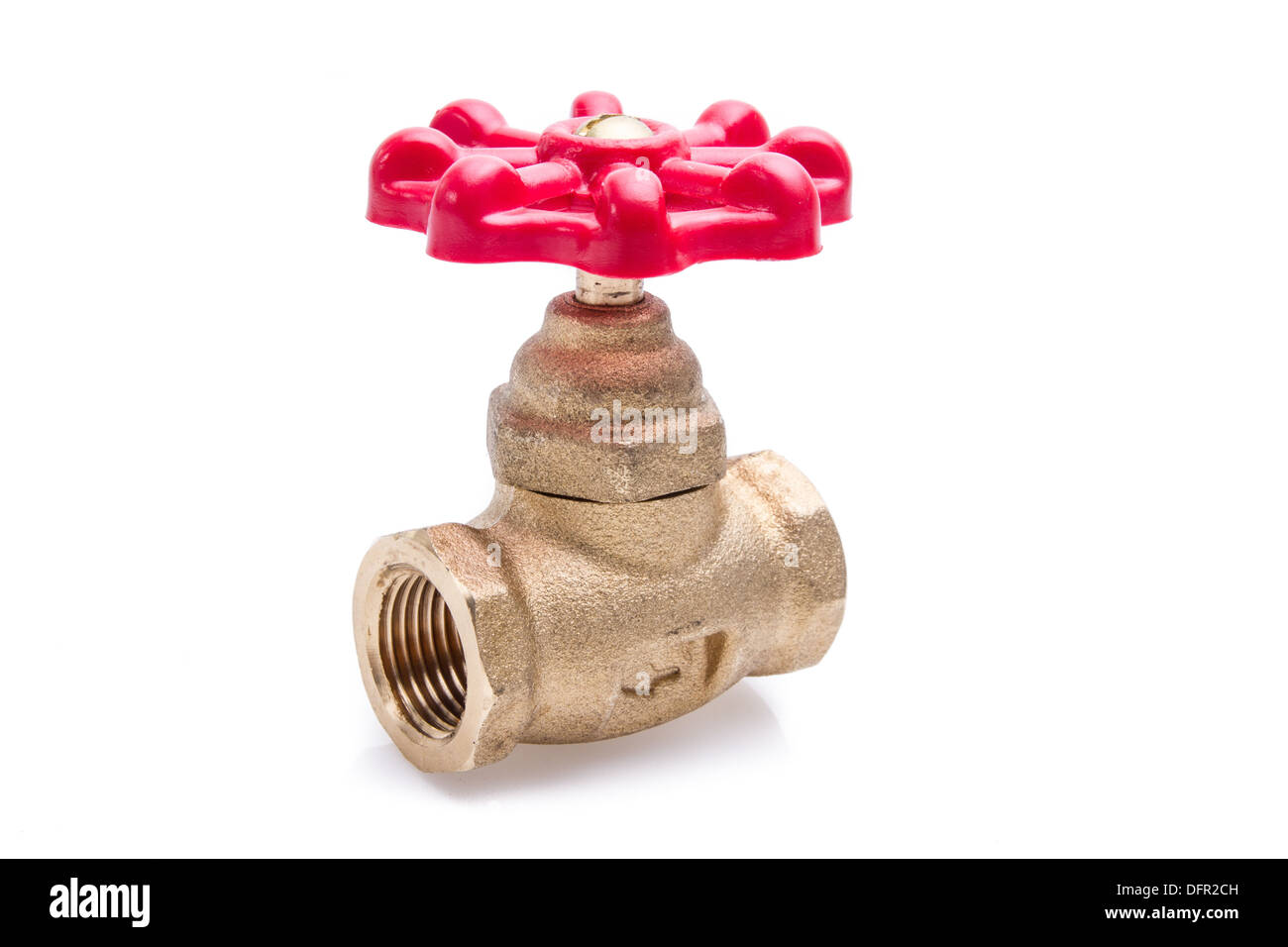 Water valve isolated on white background Stock Photo - Alamy