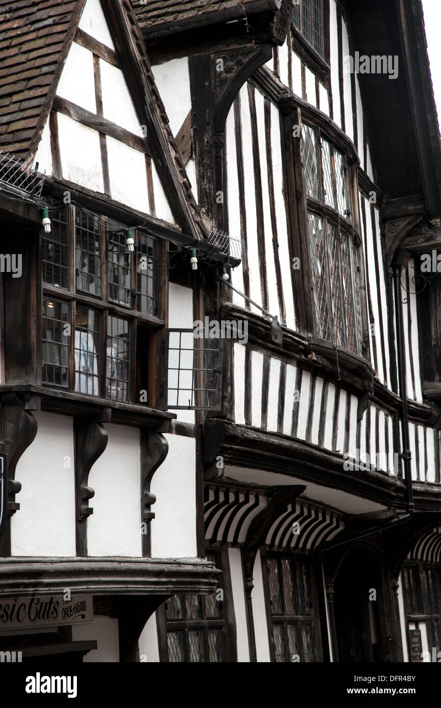 Tudor timber framed house, Worcester, Worcestershire, England, UK Stock ...