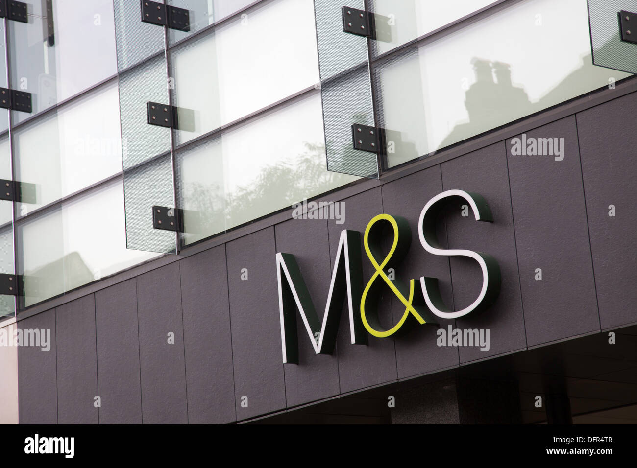 Marks spencer sign outside shop hi-res stock photography and images - Alamy