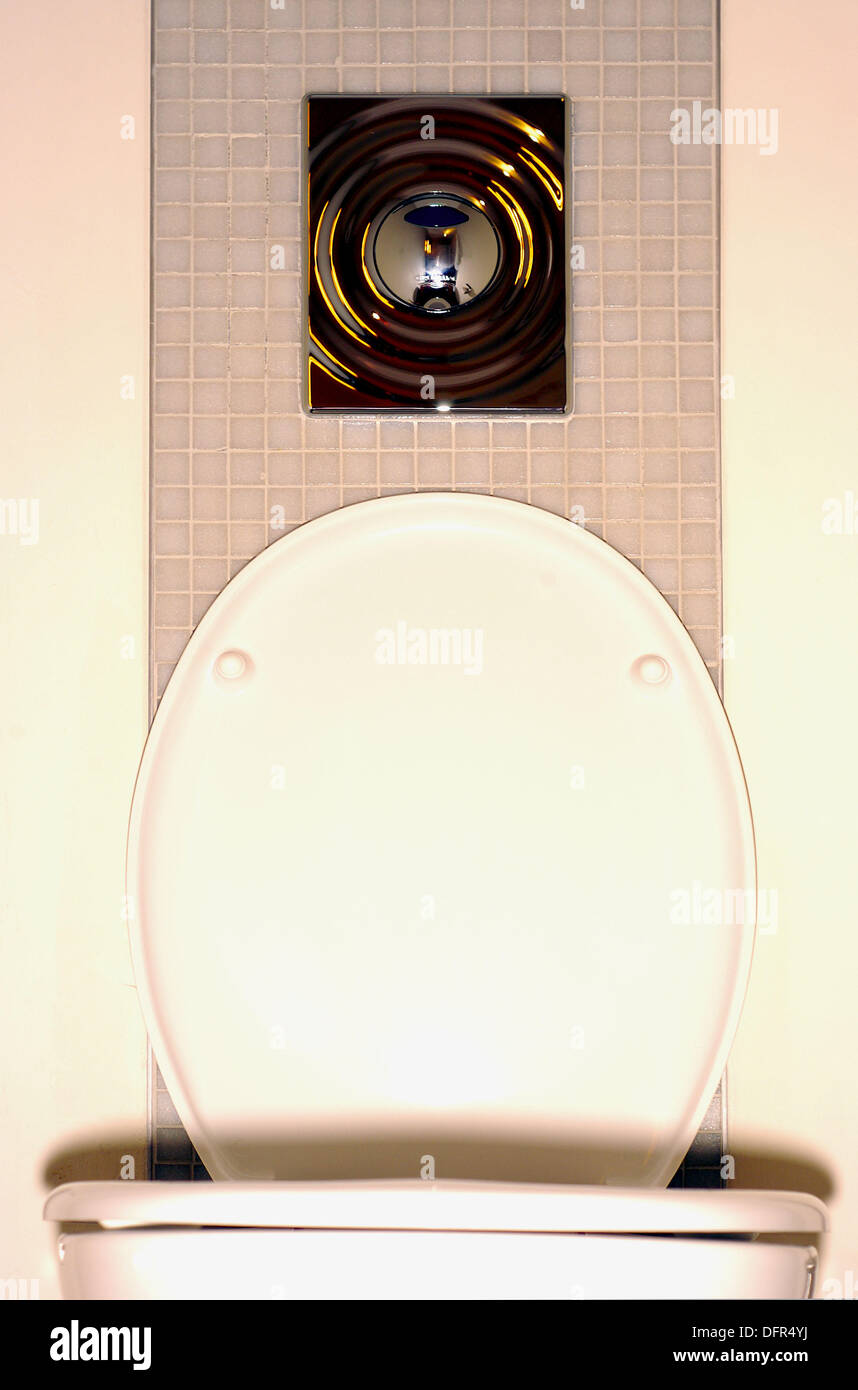 Clean toilet open no people hi-res stock photography and images - Alamy