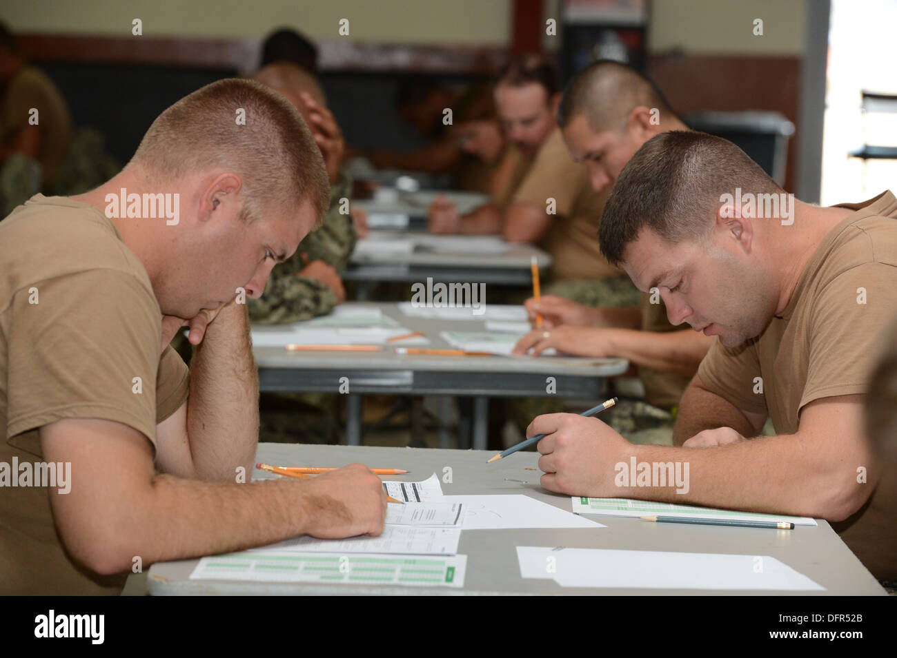 Seabees assigned to Naval Mobile Construction Battalion (NMCB) 11 take ...