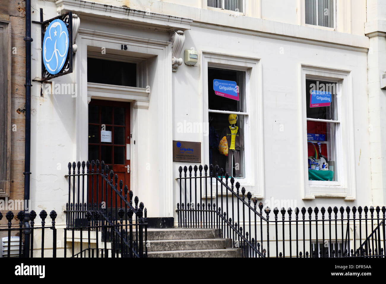 A Girl Guide shop, Elmbank Street, Glasgow, Scotland, UK Stock Photo ...