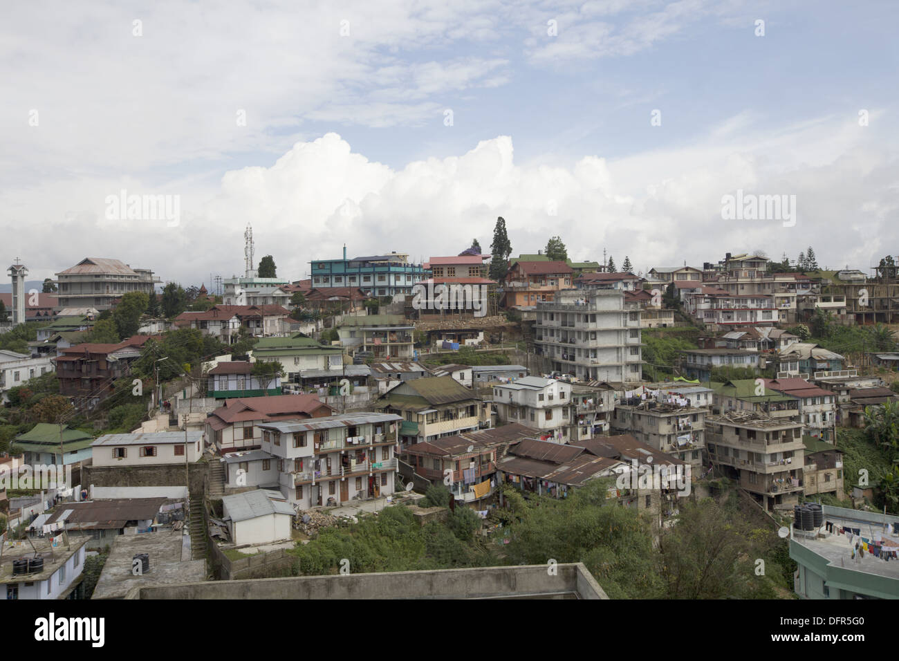 Aerial view Shillong city, Meghalaya, India Stock Photo - Alamy